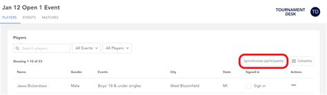 Manually Adding A Player To The Tournament Clubspark