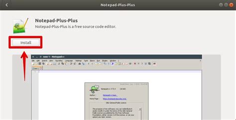 how to install notepad editor on ubuntu vitux