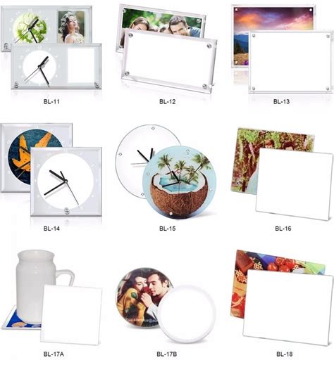 Blank Glass Photo Frame Bl41 Laser Cncheat Press And Engraving