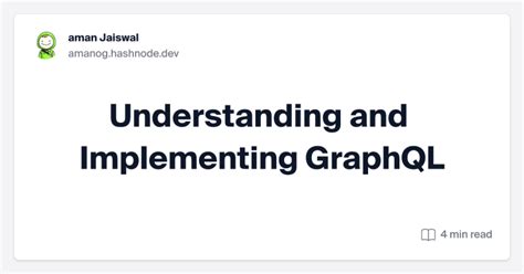 Aman Jaiswal on LinkedIn: Mastering GraphQL: A Comprehensive Guide