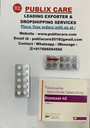 Adhd Atomoxet 40mg Tablets Trader Wholesaler Distributor From Nagpur