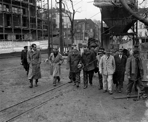 Maurice Thorez 1900 1964 French Politician Visiting The