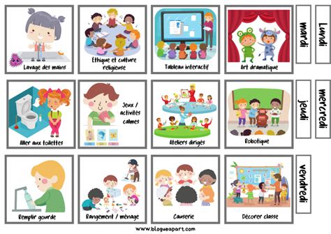 Ma Routine Blogue à Part Routine Enfant Pictogramme Routine Pictogramme Gratuit