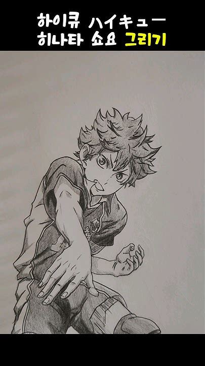 하이큐 히나타 쇼요 그리기 Drawing 드로잉 Animedrawing Haikyuu ハイキュー 그림 Hinata