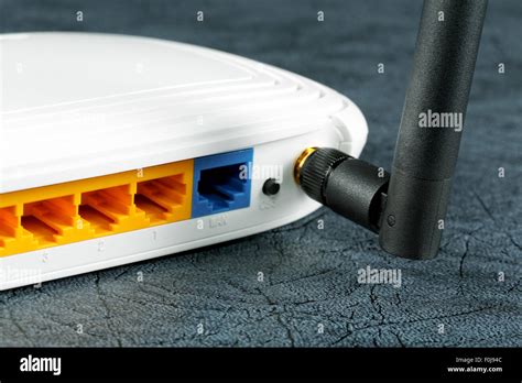 Wireless Router With Antenna Stock Photo Alamy