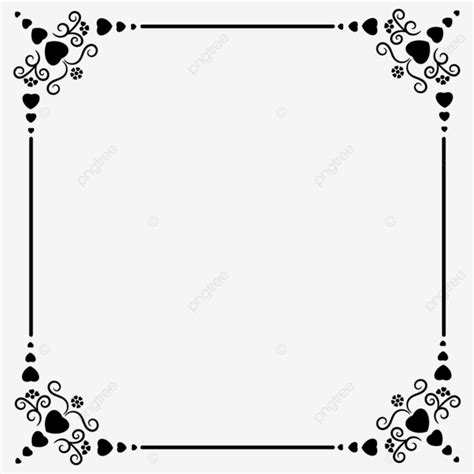 easy border design black and white vector border design for project