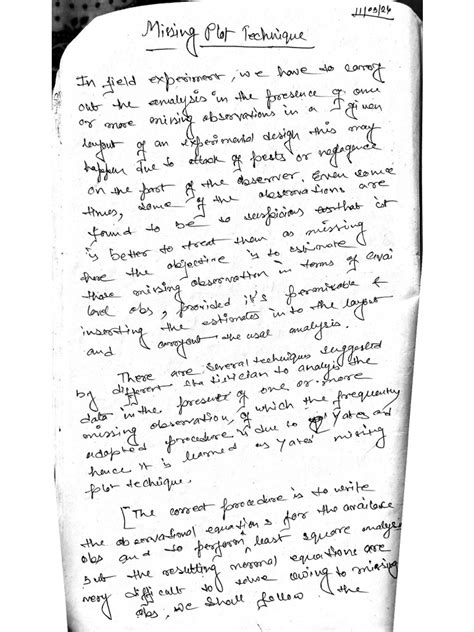 Missing Plot Pdf