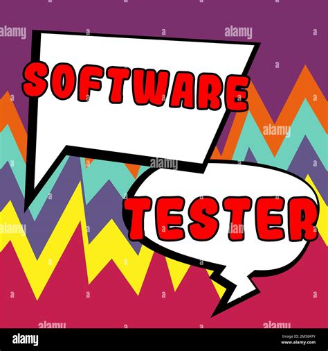 Sign Displaying Software Tester Internet Concept Implemented To