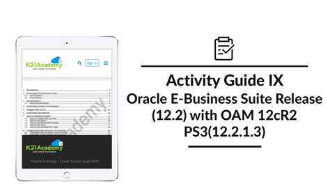 Oracle EBS R OAM Integration Training Step By Step Activity Guides