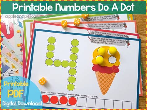 Number Play Dough Mat Number Flashcard Printable Worksheets Preschool