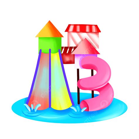 워터파크 놀이 일러스트 워터파크 플레이 계획 Png 일러스트 및 Psd 이미지 무료 다운로드 Pngtree