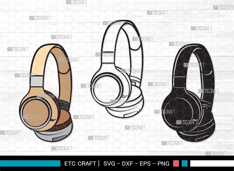 Headphone Svg Audio Headset Svg Graphic By Etc Craft Store · Creative