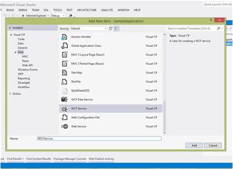 Rest Api Using Wcf Service