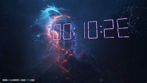 Digital Clock Wallpapers Top Free Digital Clock Backgrounds