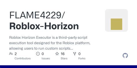 Github Flame4229roblox Horizon Roblox Horizon Executor Is A Third Party Script Execution