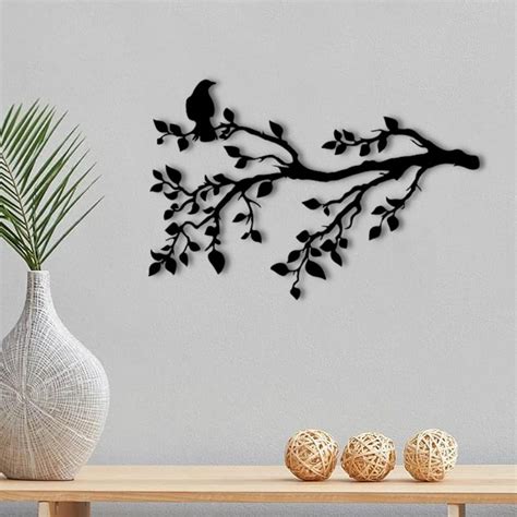 Metal Birds Wall Art Birds On Branch Wall Decor Metal