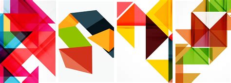 Random Triangle Pattern Vector Images Over 14000