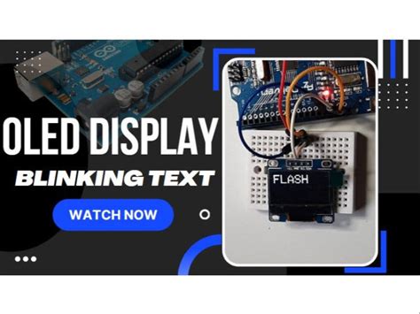 Arduino Flash Text On Ssd Oled Display