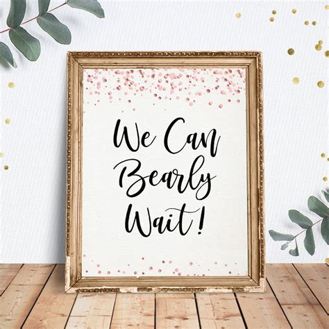 We Can Bearly Wait Printable Customize And Print