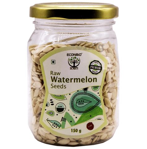 Econbio Roots Raw Watermelon Seeds 150gm Each Buy Combo Pack Of 20