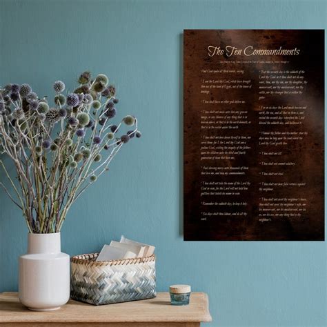 Ten Commandments Etsy