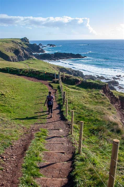 South West Coast Path Cornwall England Stock Image Image Of English