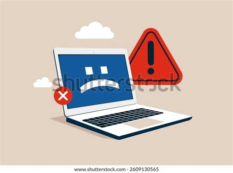 Operating System Error Security Alert Hardware Stock Vector Royalty
