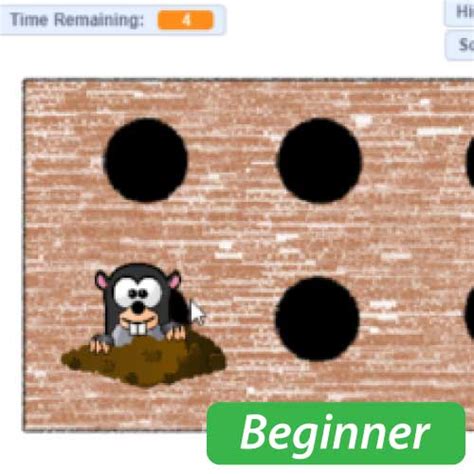 Scratch Beginner Whack A Mole BrainStorm STEM Education