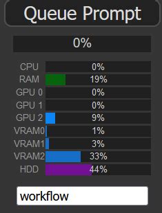 Finally, resource monitor for your ComfyUI! (CPU, GPU, RAM, VRAM & HDD) : r/comfyui