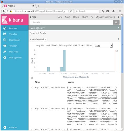 CentOS 7 Elastic Stack 5 Install Winlogbeat Server World