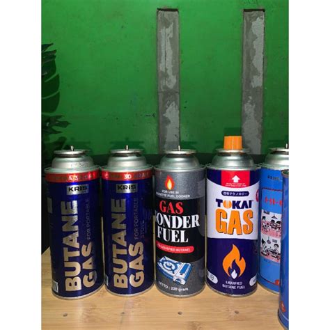 Jual Kaleng Gas Portabel Kosong Kaleng Bekas Tanpa Tutup Shopee Indonesia