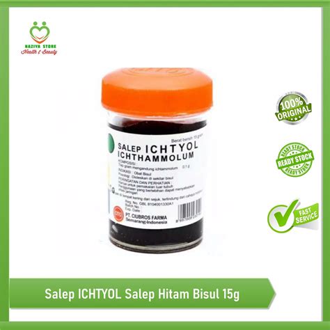 Salep Ichtyol 15 Gr Salep Bisul Salep Hitam Ichtiyol Lazada Indonesia