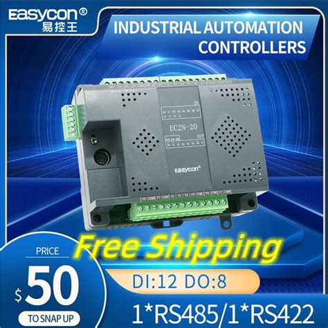 Easycon 12 DI 8 DO EC2N 20MR MT PLC Programmable Logic Controller FX2N