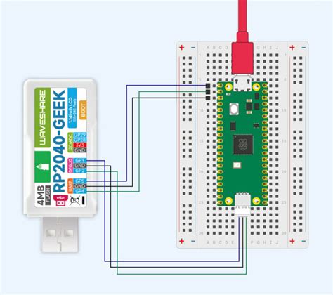 Waveshare RP GEEK USB Development Board Features RP MCU Inch Color Display UART