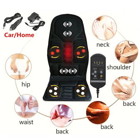 Sayfut Vibrating Full Body Massage Heat Seat Cushion For Office With 8