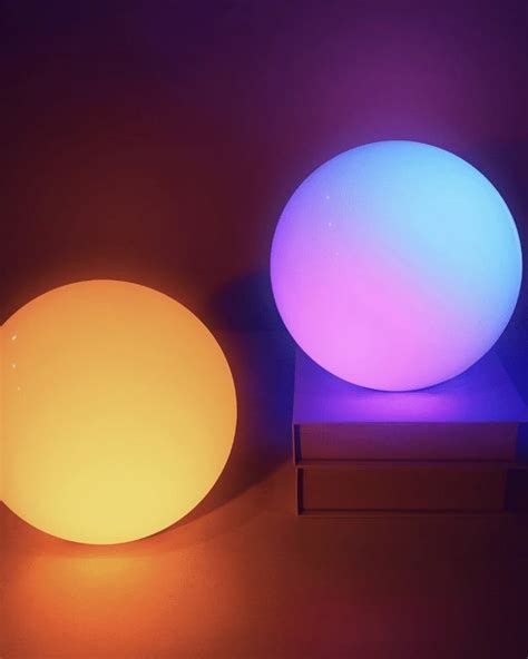 Colorful Sphere Lamp Led Night Light For Indoor Decor