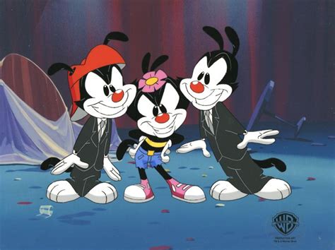 Animaniacs Original Production Cel With Matching Drawings Yakko Wakko