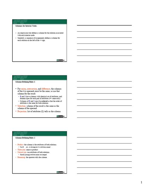 Schema Defining Rules Pdf