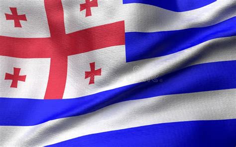 Flag Of Adjara Stock Illustration Illustration Of Caucasus 90037011