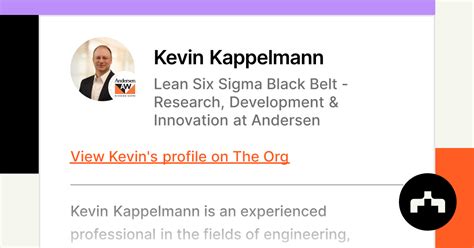 Kevin Kappelmann Lean Six Sigma Black Belt Research Development