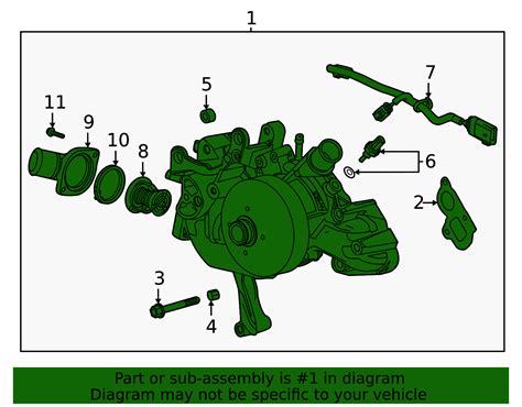 2020 2025 Gm Water Pump 12735409 Capital Chevy Parts