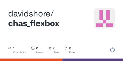 GitHub Davidshore Chas Flexbox