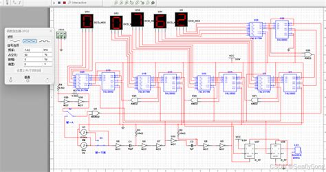 基于multisim仿真的数字频率计的设计（数电课设）multisim频率计 Csdn博客