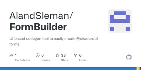 GitHub AlandSleman FormBuilder UI Based Codegen Tool To Easily