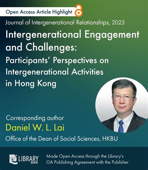 Hong Kong Baptist University Library On Linkedin Intergenerational