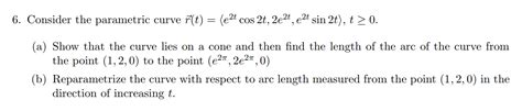 solved consider the parametric curve
