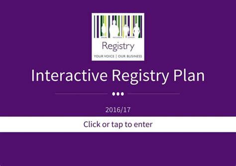 The Registry Plan Pptx