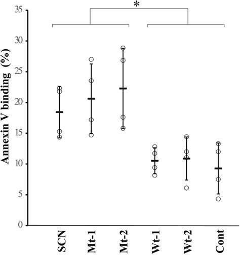 Quantitation Of The Annexin V Binding On Cultured Myeloid Cells