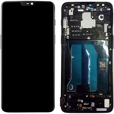 Lcd With Touch Screen For Oneplus Black Display Glass Combo Folder With Frame Care