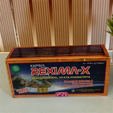 Jual Kapsul Reximax Menambah Kekuatan And Daya Tahan Sex Mencegah Ejakulasi Dini 1 Box Isi 10